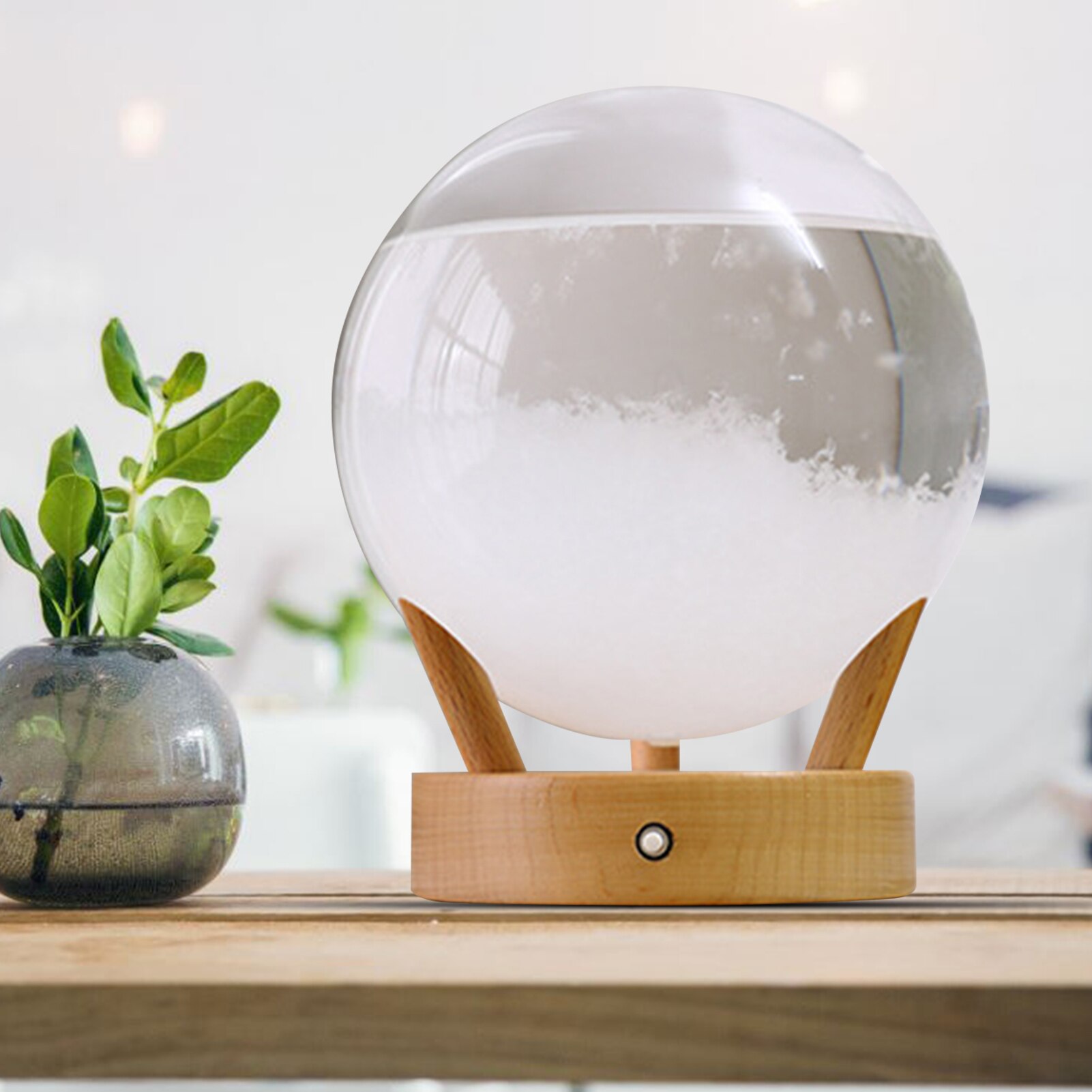 Glas Weerstation Licht Up Weerman Barometer Drople... – Grandado