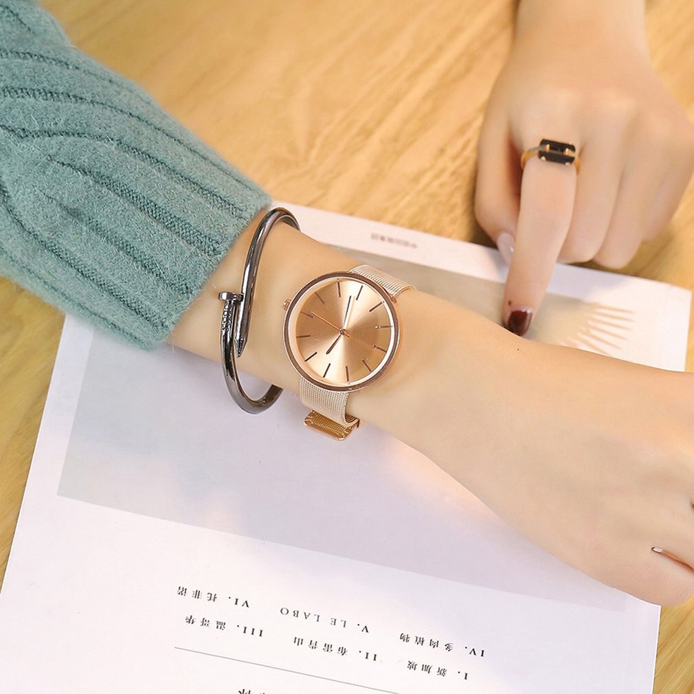 Smple Mesh Strap Quartz Watch Simple Wristwatch Qu... – Grandado