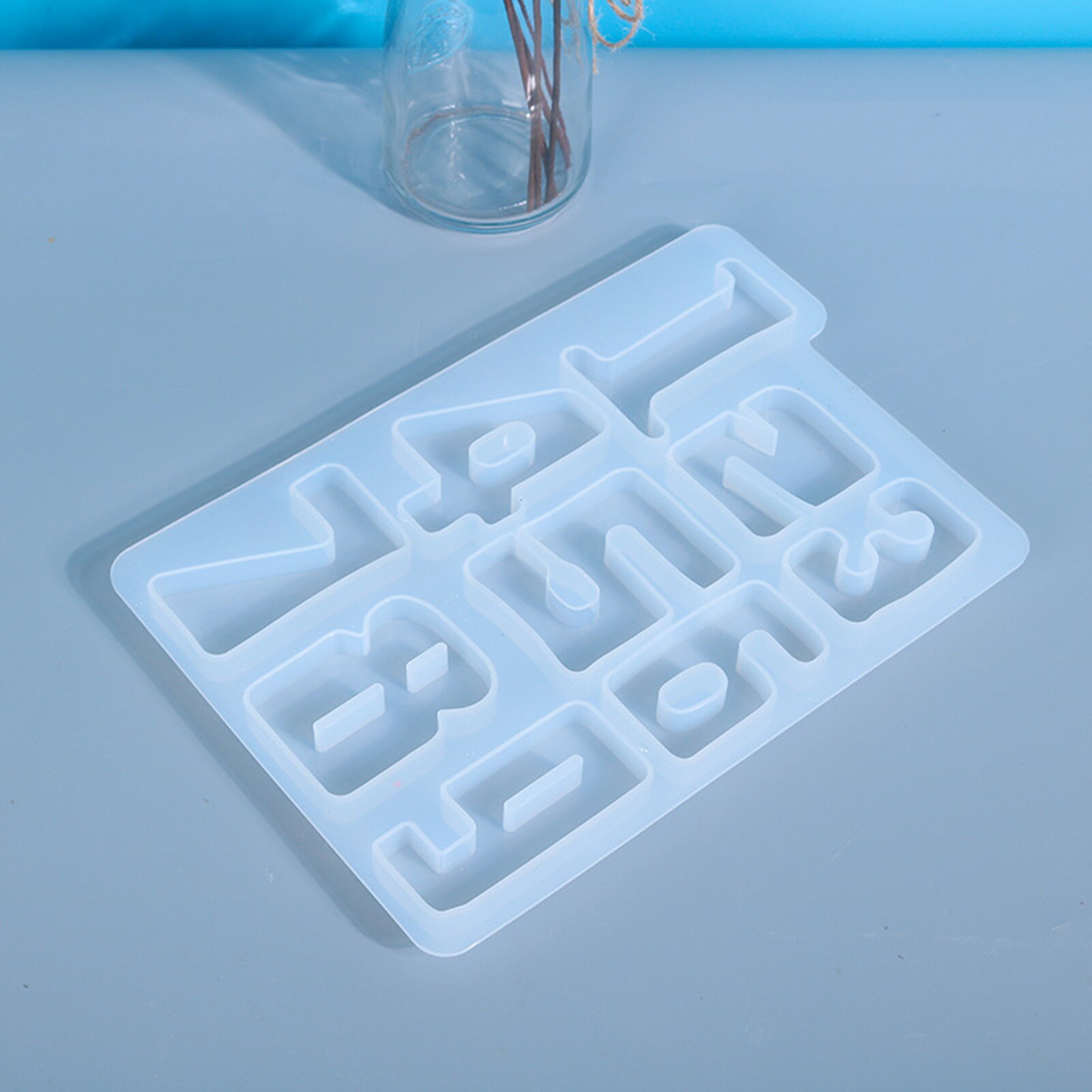 DIY Epoxy Mold Handmade Number Puzzle Silicone Mou... – Grandado