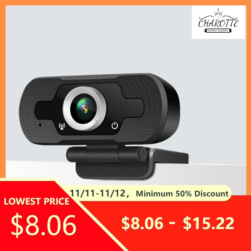1080p fuld high definition usb webcam til pc deskt... – Vicedeal