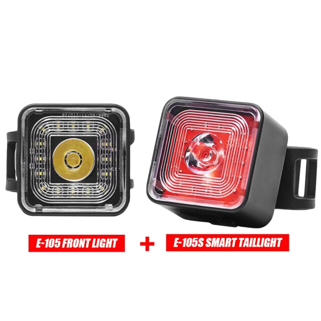 100 Lumen Fietsverlichting Smart Rem Sensing Achte... – Vicedeal
