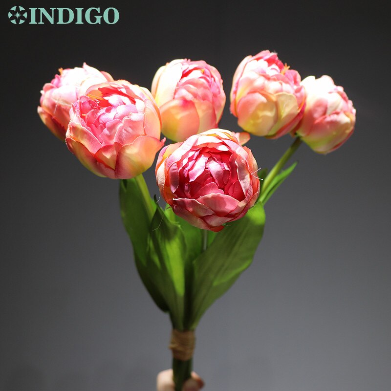 Tulip Bouquet (6 Stems) Pink Tulip Flower Arrangme... – Grandado