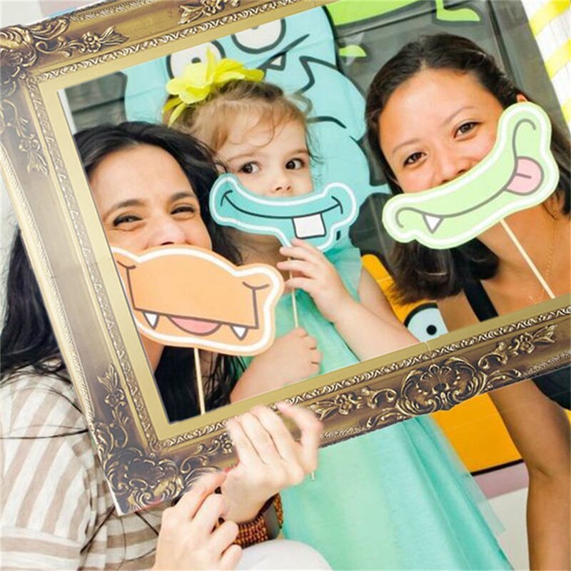 Vintage European Paper Photo Frame Booth Props for... – Vicedeal