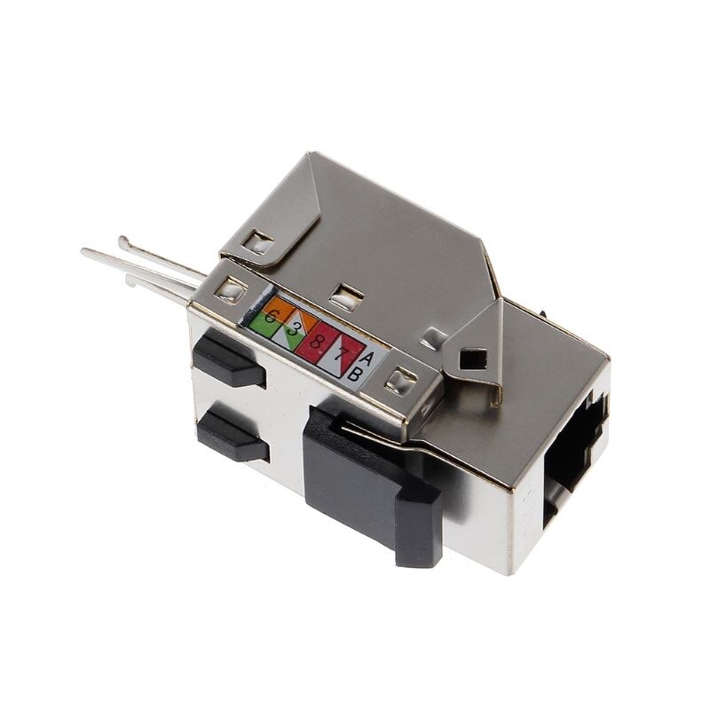 1Pc RJ45 Keystone Cat6 Shielded FTP Copper Alloy U... – Grandado