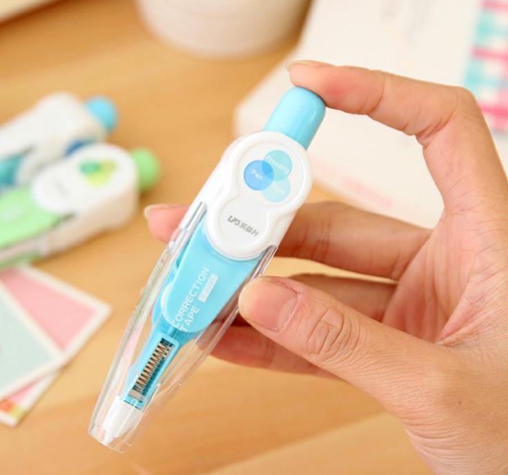 1 Pcs Cartoon Blue Green Pens Shape Press Correcti... – Grandado