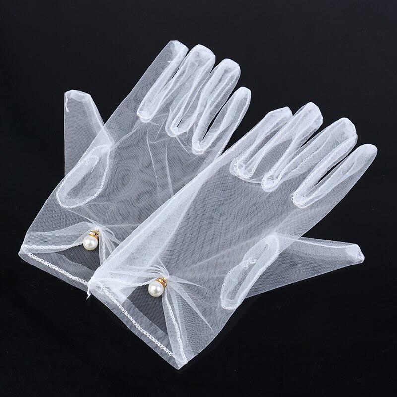 1Set Short Lace Gauze Transparent Women Gloves UV-... – Grandado