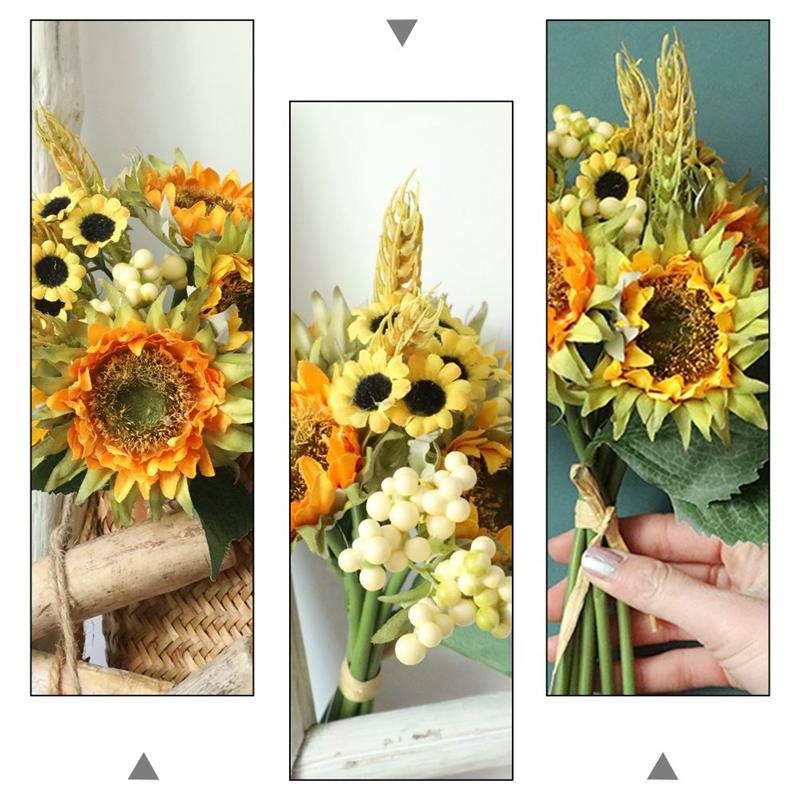 1pc Simulation Sunflower Bouquet Home Flower Arran... – Vicedeal