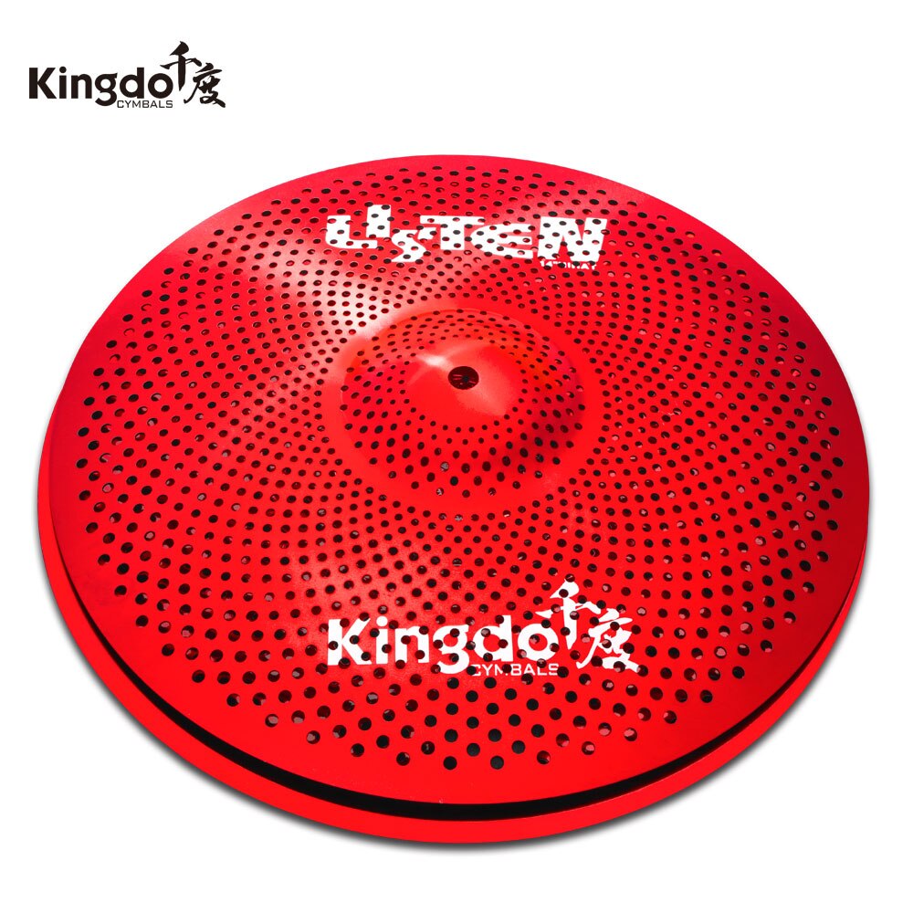 Kingdo red color low volume cymbals set 4pcs 14"+1... – Vicedeal