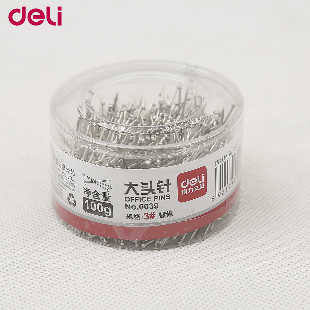 Deli standard pins 100g per box metal school and o... – Grandado