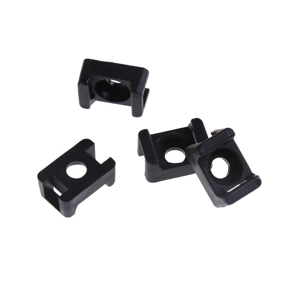 100PCs 4.6mm Cable Tie Mount Wire Buddle Saddle Ty... – Vicedeal