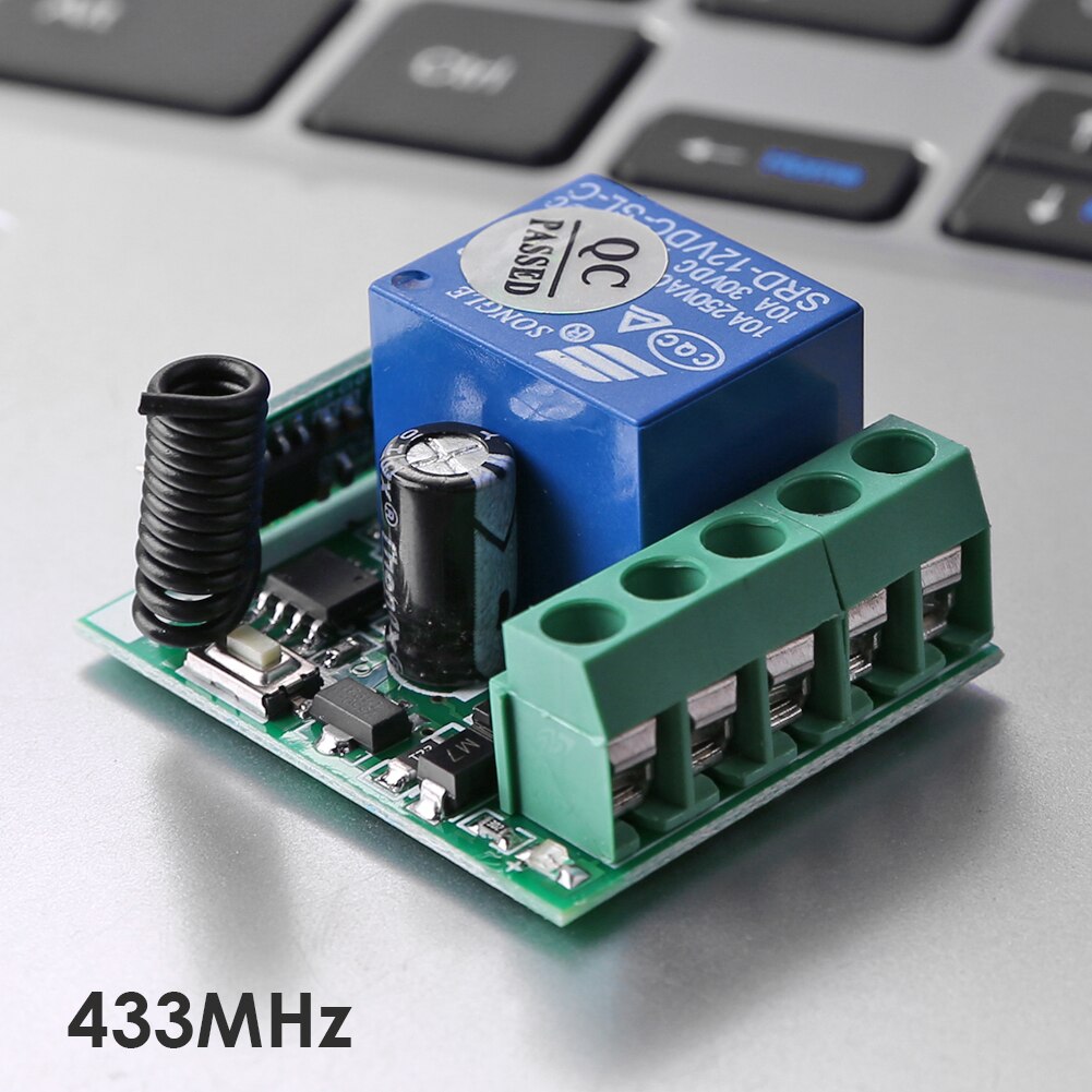 DC 12V 1 CH 433MHz Relay Switch Receiver Module fo... – Grandado