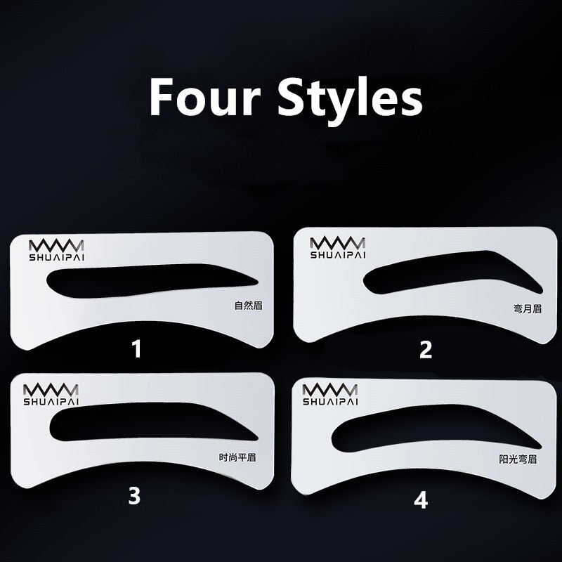 2 Boxes (8 Pcs)-Men's Eyebrow Stencil Stickers Sha... – Vicedeal