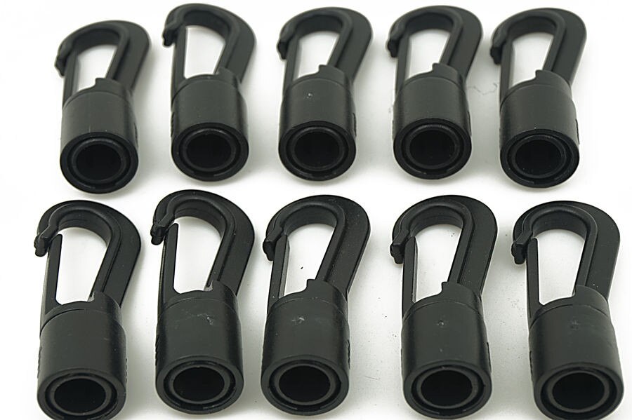 2pcs/lot Shock Cord End Hooks Bungee Cords Plastic... – Grandado