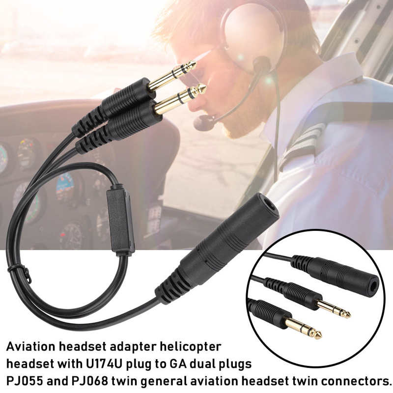 H-GA helicopter headset Universal Aviation Headset... – Vicedeal