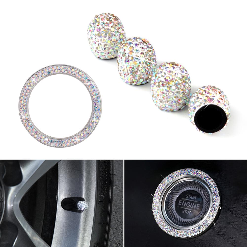 Autobanden Valve Cover 4Pcs Chrome Gold Crown Blin... – Grandado