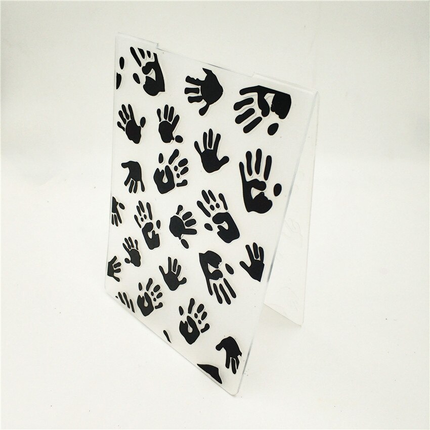 10.5x14.5cm Hand print Embossing folders Plastic b... – Vicedeal