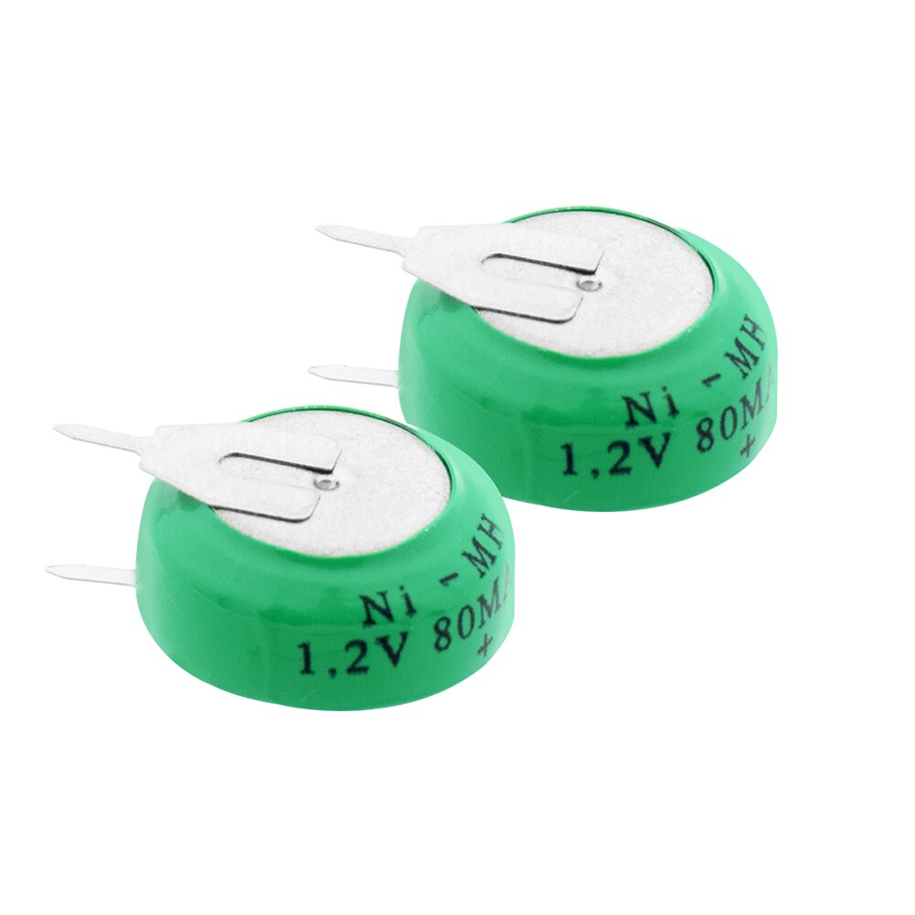 1/2/4/6/8/10 Pieces 1.2V 80H 80mAh Ni-MH Rechargea... – Grandado