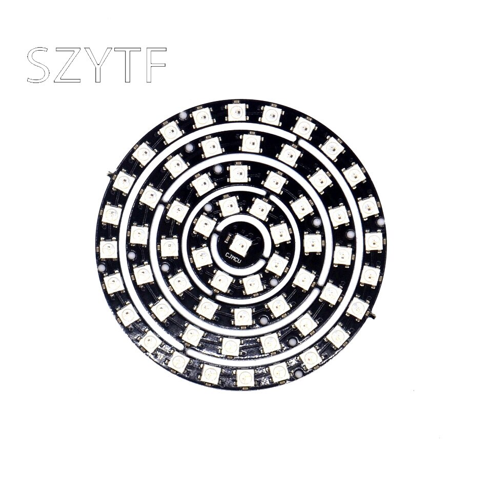 61 Bits 61X WS2812 5050 RGB LED Ring Lamp Light wi... – Grandado