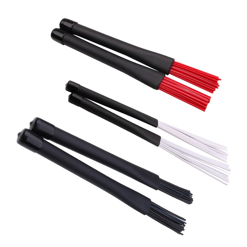 1 Pair Jazz Drum Brushes Retractable Drum Brush St... – Grandado