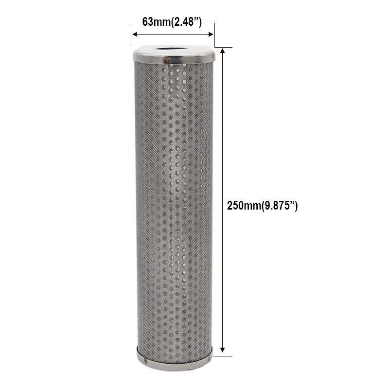 9 7/8" Stainless Filtration Cartridge 150/400 Micr... – Vicedeal
