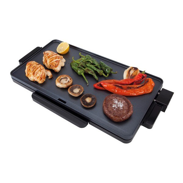 Glatte Grill-Palcha JATA GR213 2000W Schwarz – Vicedeal
