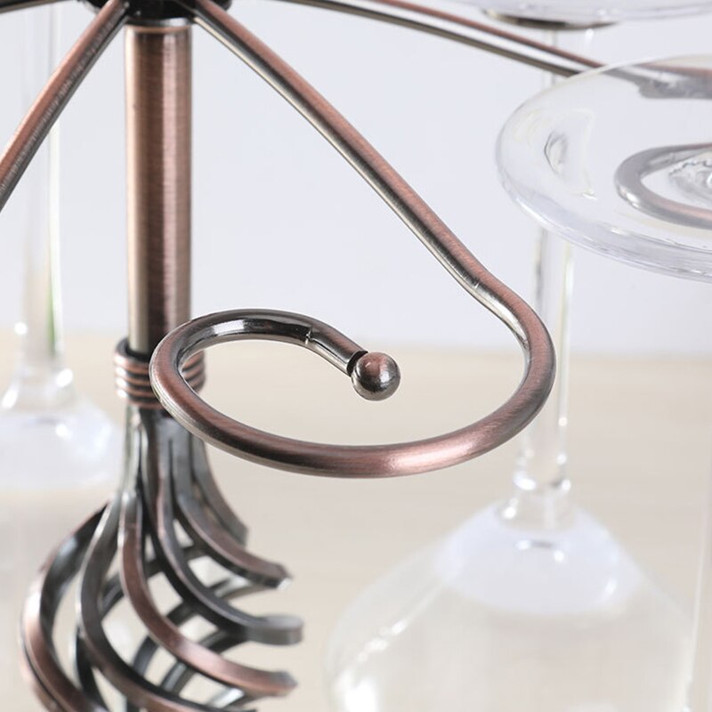 Fowecelt vin rack stativ hængende hylde vinglas ho... – Grandado