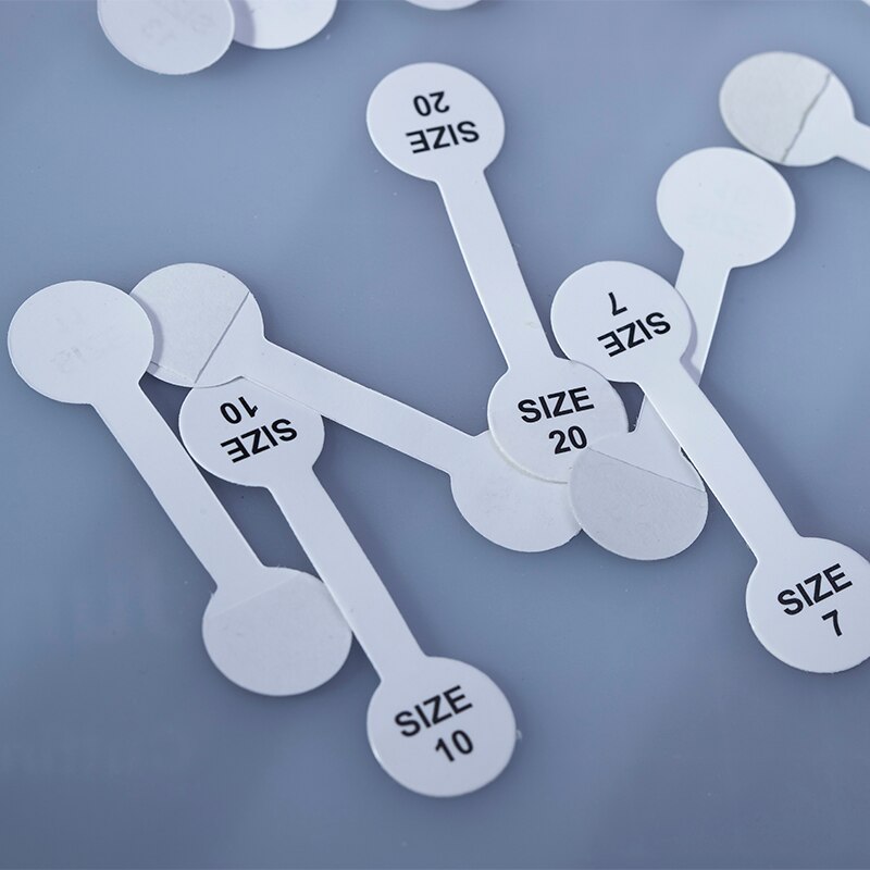 Ring size paper Sticker label ring tag for rings s... – Vicedeal