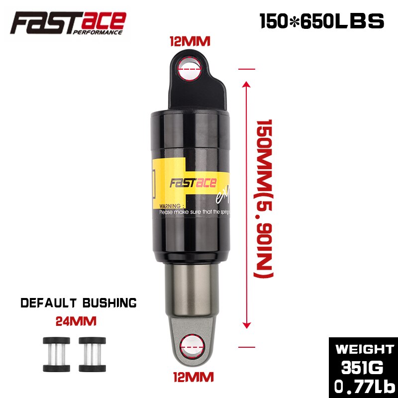 Rear shock bike mountain FASTace-200, rear suspens... – Grandado