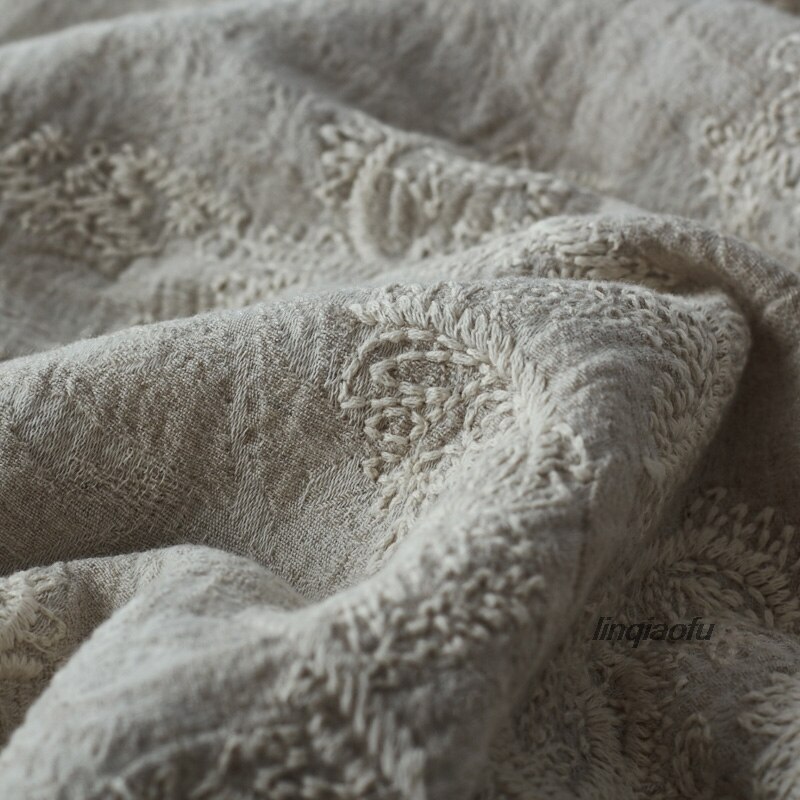 Cotton linen material embroidered Hanfu suit dress... – Grandado