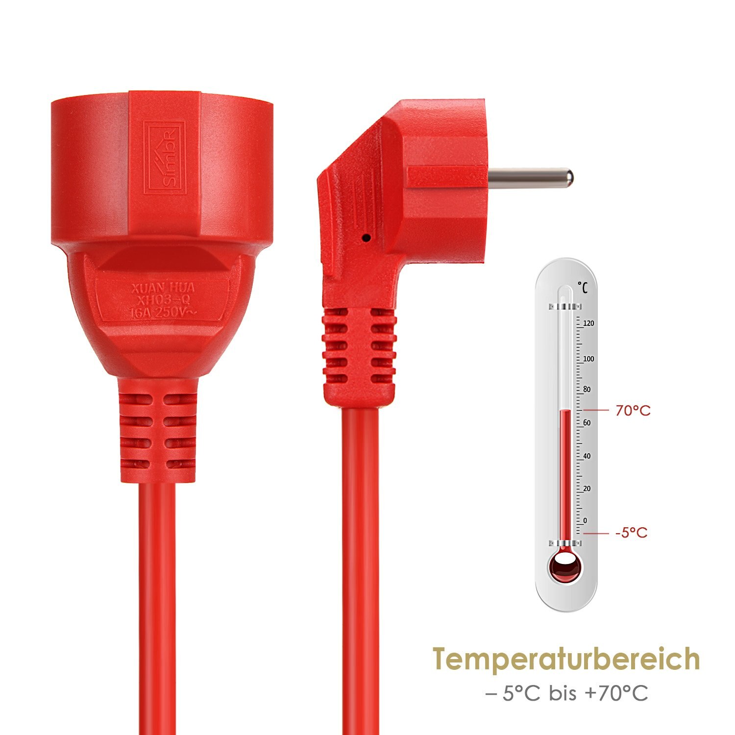 Power Strip Extension Cord 5 10 20m Cable Eu Plug Vicedeal