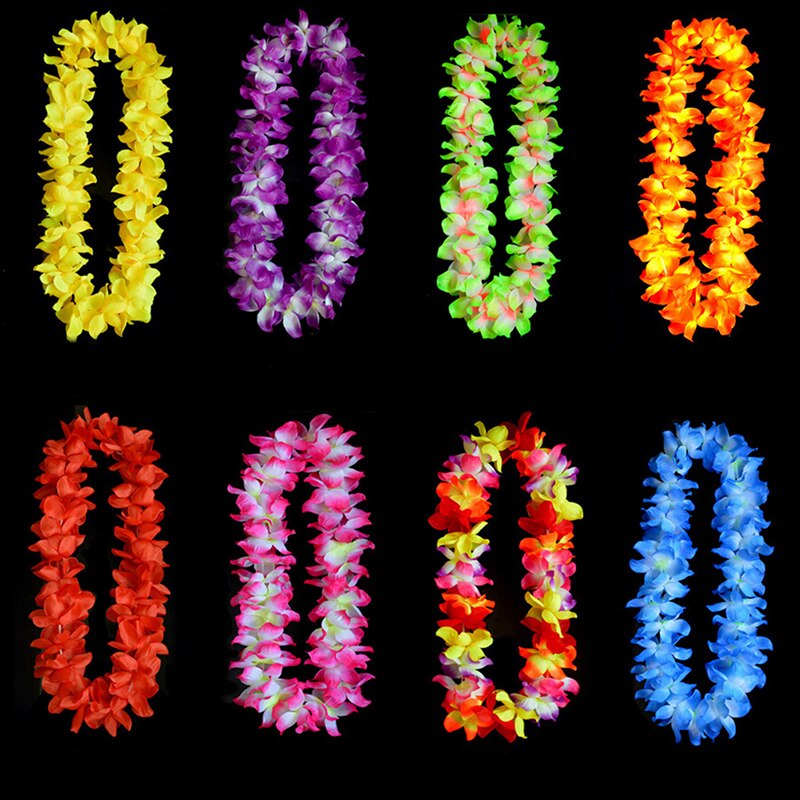 8 Color Hawaiian Leis Simulated Silk Flower Leis D... – Vicedeal
