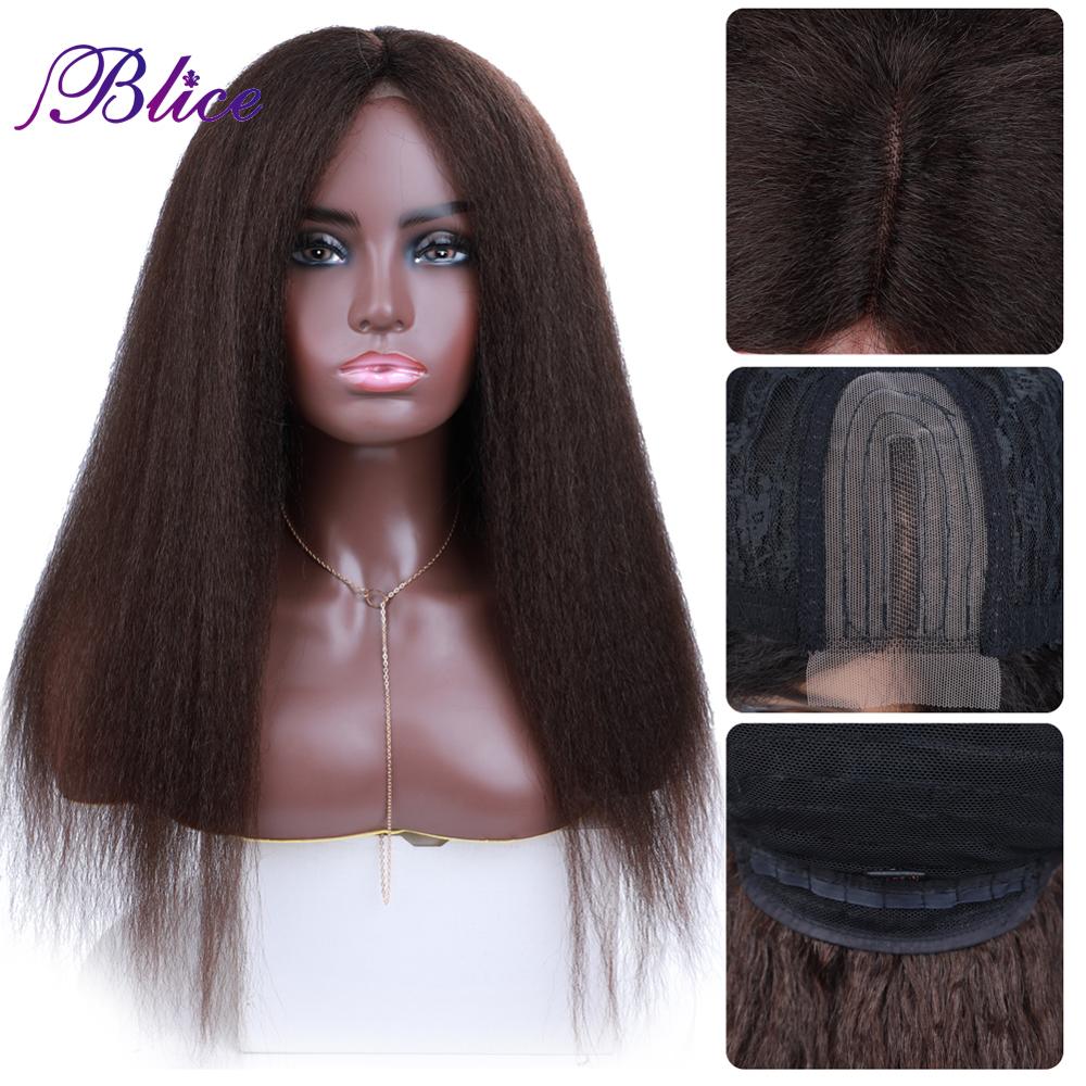 Blice 2X4 Fringe Lace Deel Pruik Synthetisch Haar ... – Vicedeal
