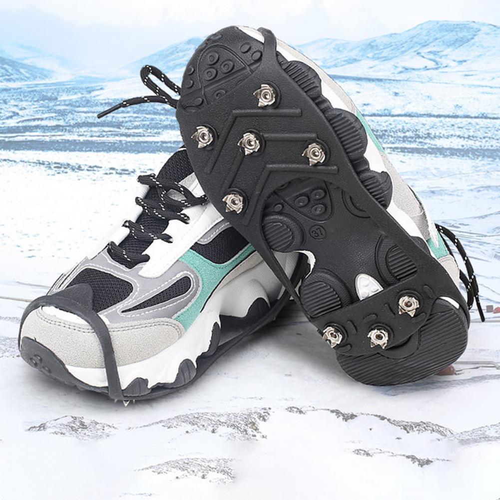2 Stuks 8-Tooth Anti-Slip Ice Klimmen Schoen Spike... – Vicedeal