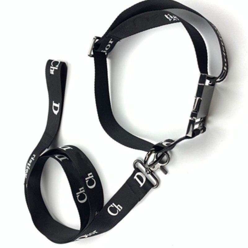 French bulldog's black vest-style chest strap Meta... – Grandado