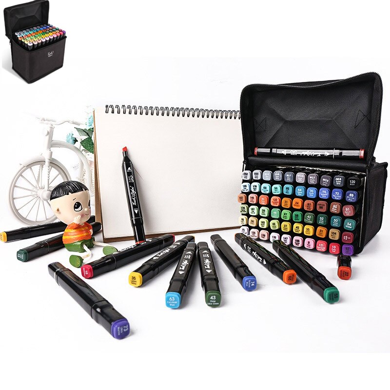 30/40/60/80 kleuren Art Markers Set Dual Head Alco... – Grandado 30/40/60/80 kleuren Art Markers Set Dual Head Alco... – Grandado