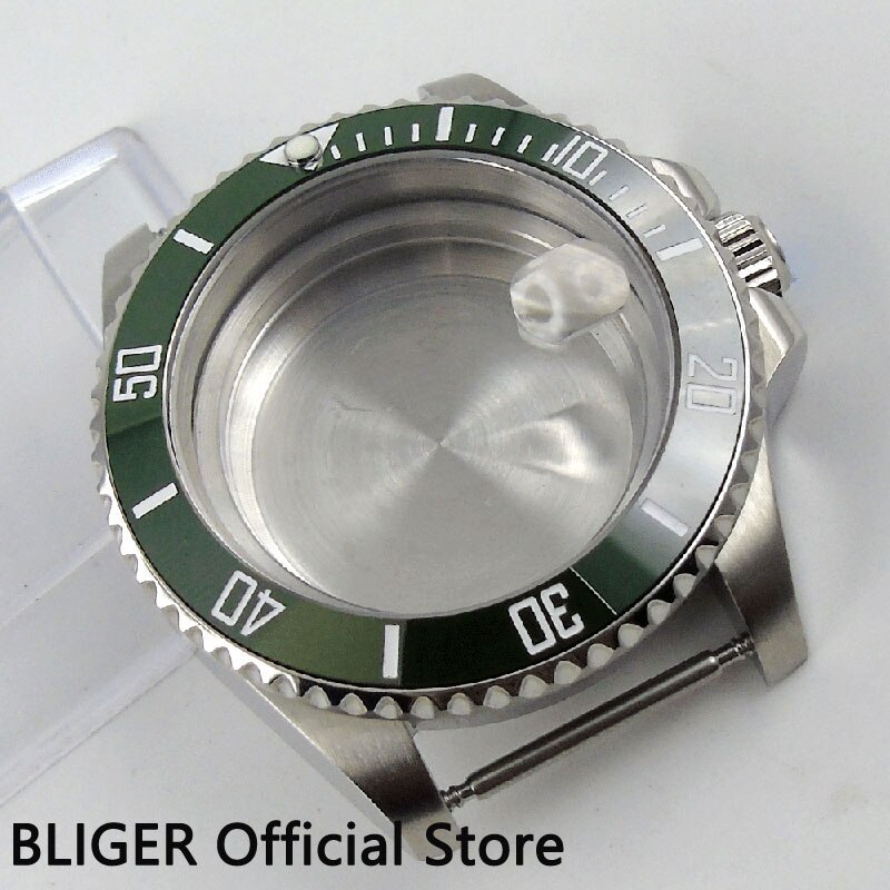 40MM Green Ceramic Bezel Sapphire Crystal Watch Ca... – Grandado