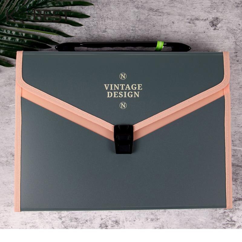 13 Grids Handheld File Folder Organ Box Bag Multi-... – Grandado