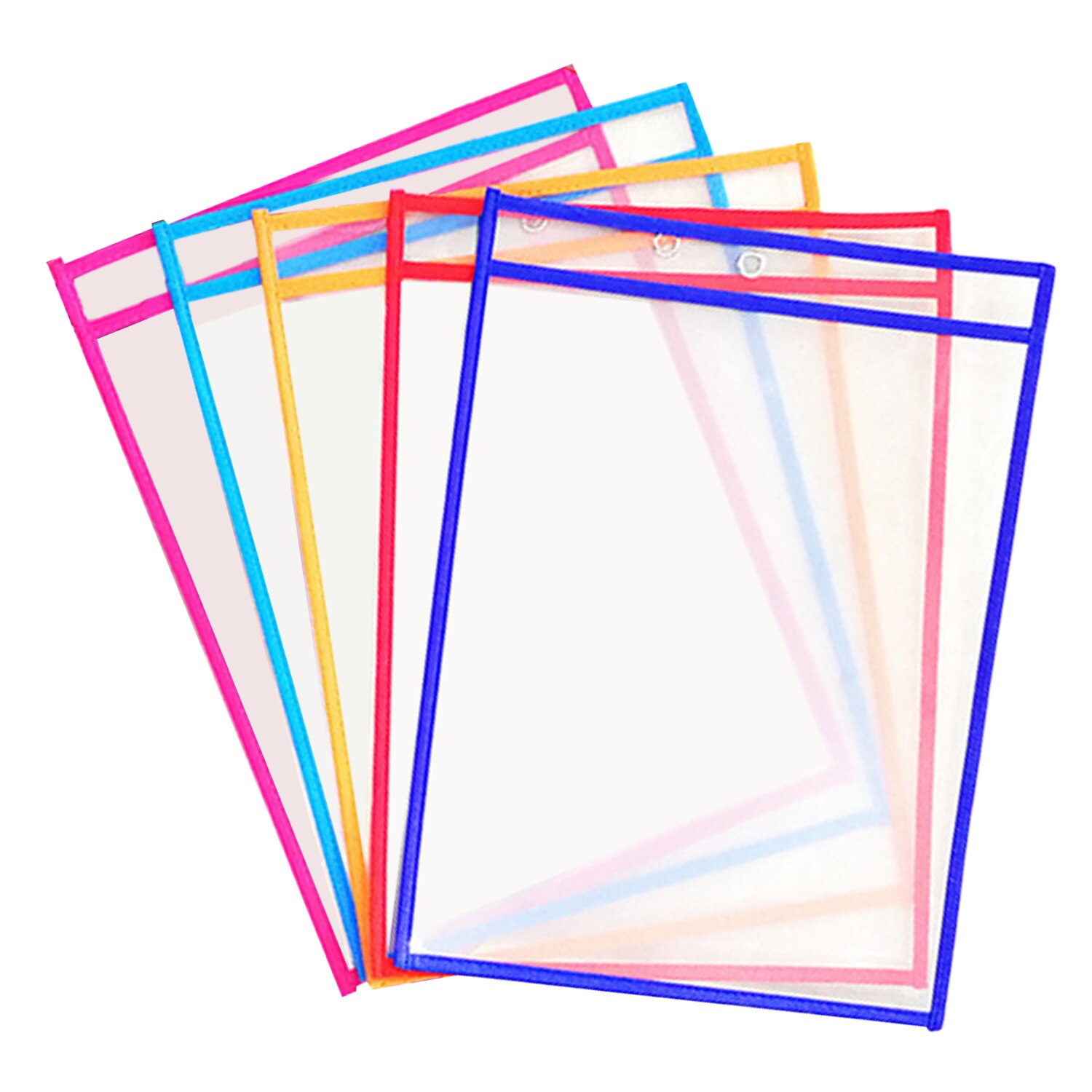 10x Transparent PVC Reusable Dry Erase Pockets Sto... – Grandado