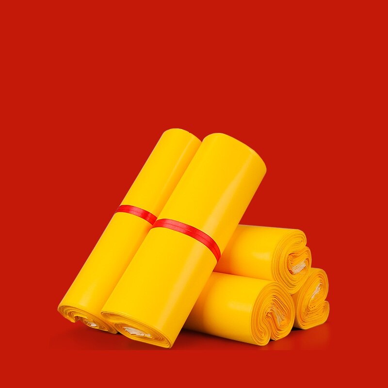 100pcs Yellow Color Meduim Thick Express Bag Plast... – Grandado