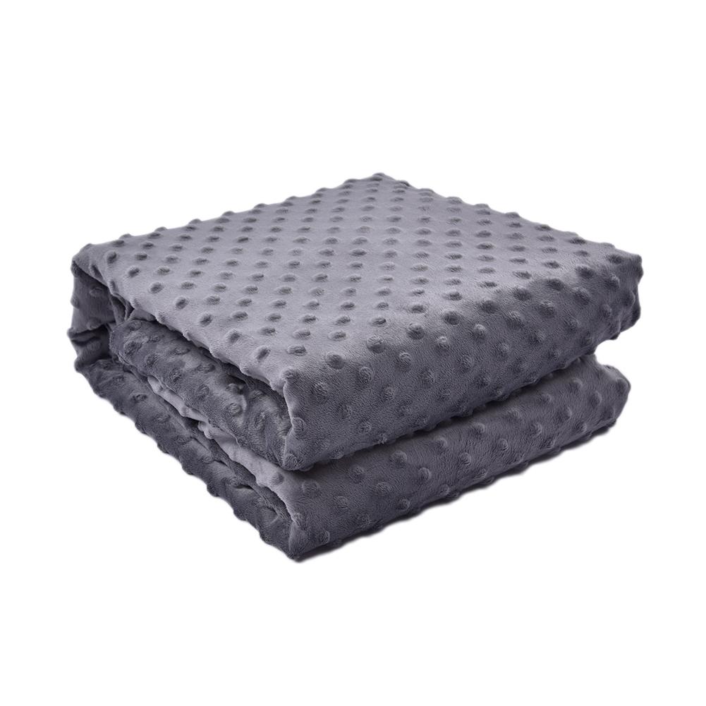 Solid Bubble Velvet Quilt Cover Heavy Blanket Quil... – Grandado