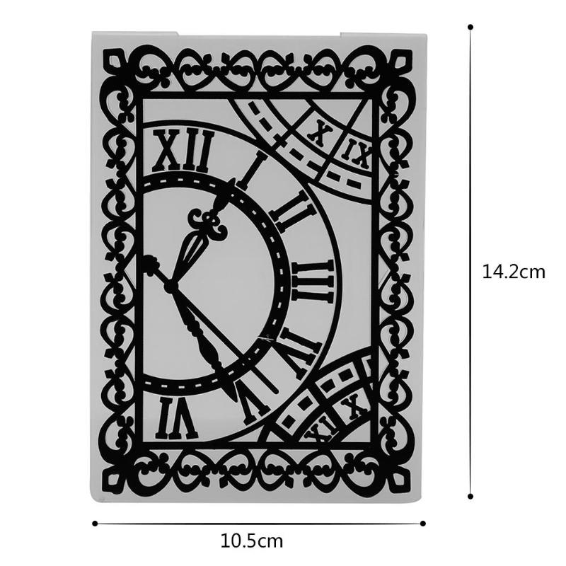 1pc Clock Scrapbooking Embossing Folder Template P... – Grandado