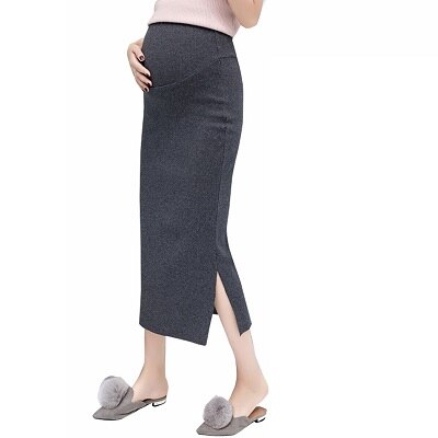 Spring Autumn Korean Maternity Belly Skirts Woolen... – Grandado