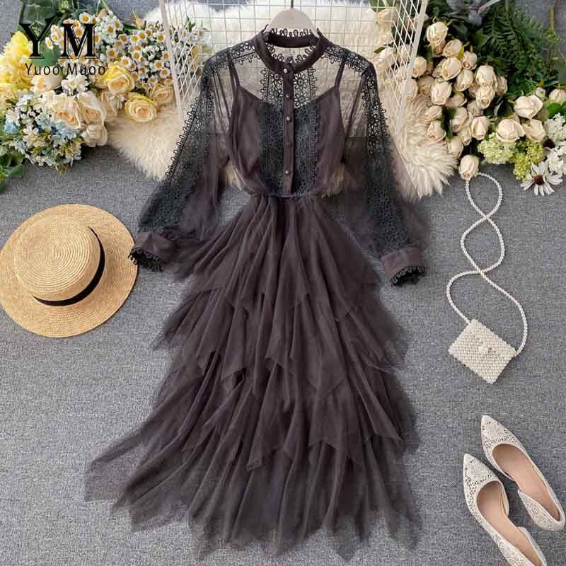 YuooMuoo-robe princesse Chic rose en dentelle, vêt... – Grandado