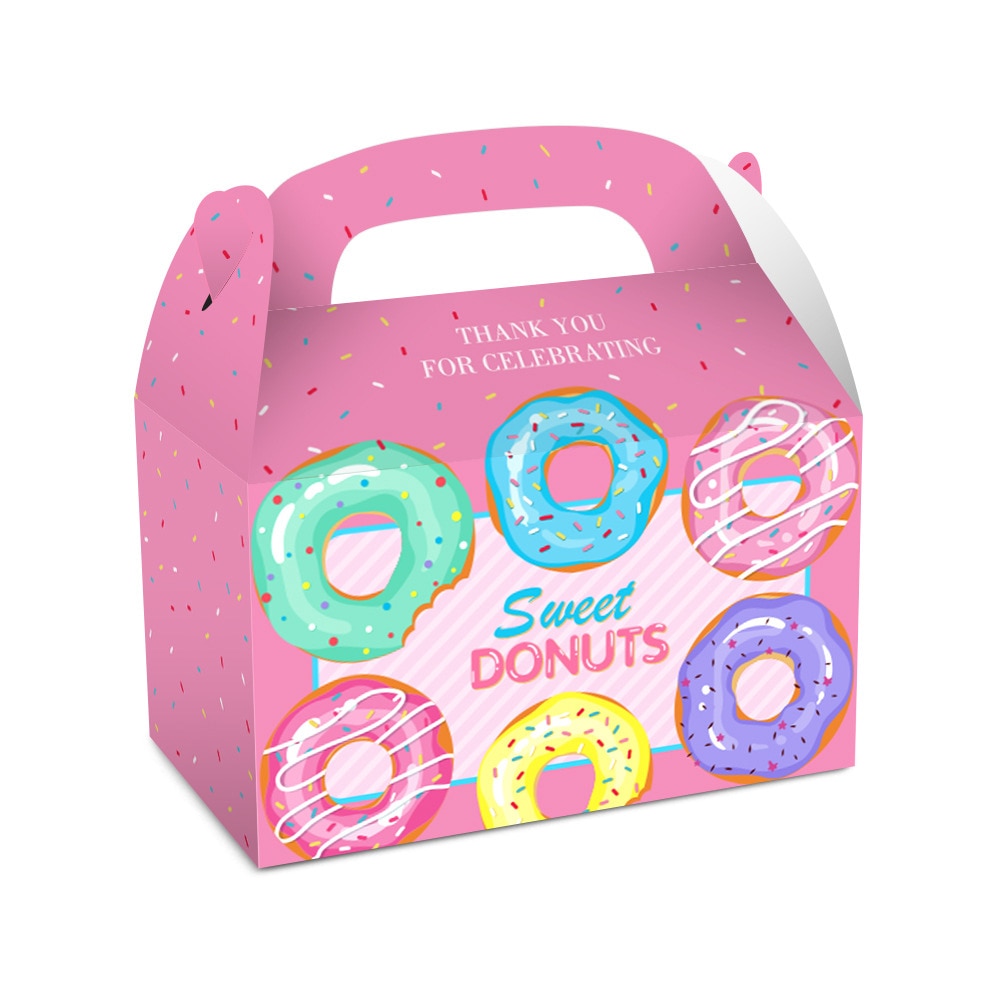 4PCS Donuts Boxes Cookie Candy Packaging Paper Bag... – Grandado