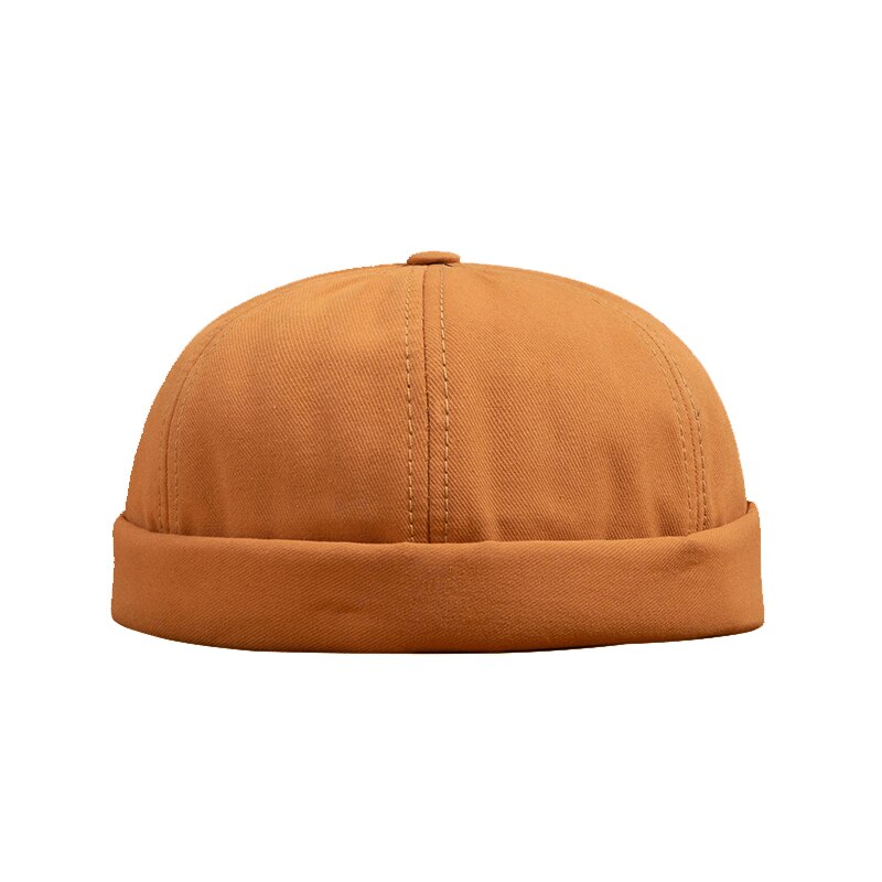 Menn kvinner kalott sjømannshatt ensfarget rullet ... – Grandado