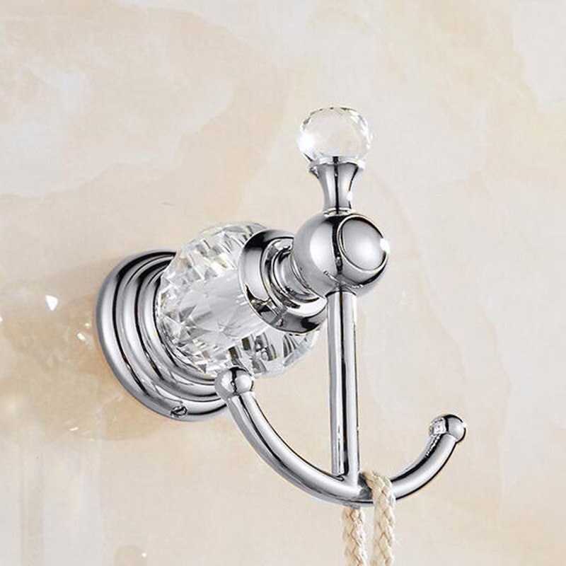 Luxury Crystal Silver Bathroom Accessories Set Chr... – Grandado