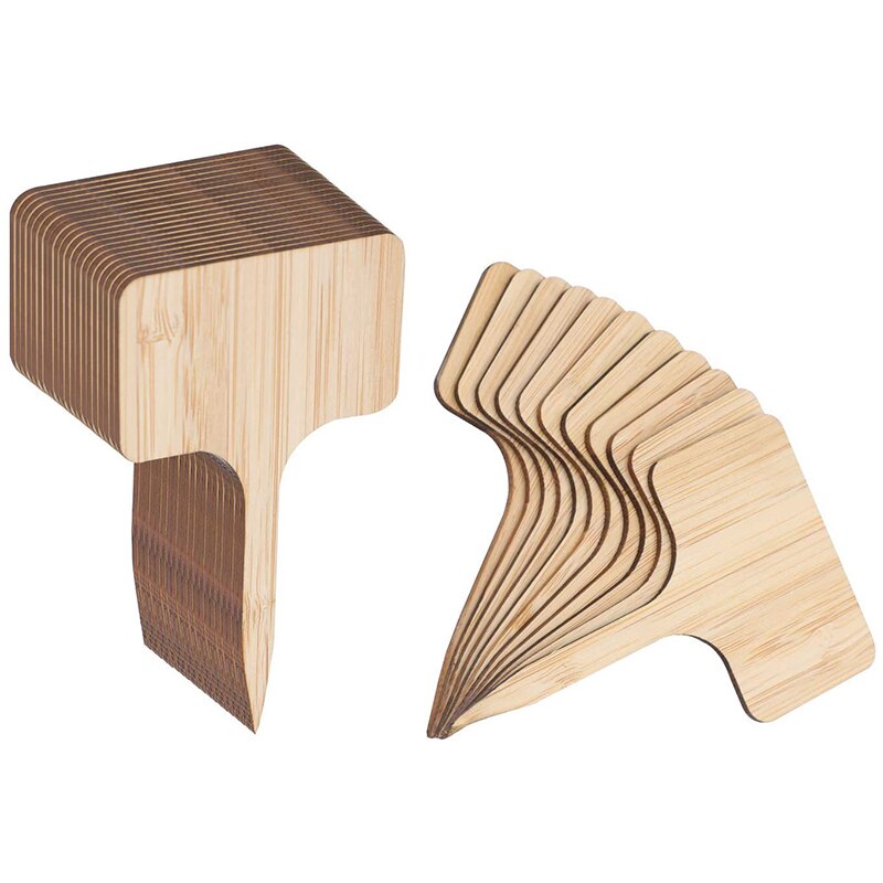 120 pakketten plantenlabels t-type labels bamboe t... – Grandado