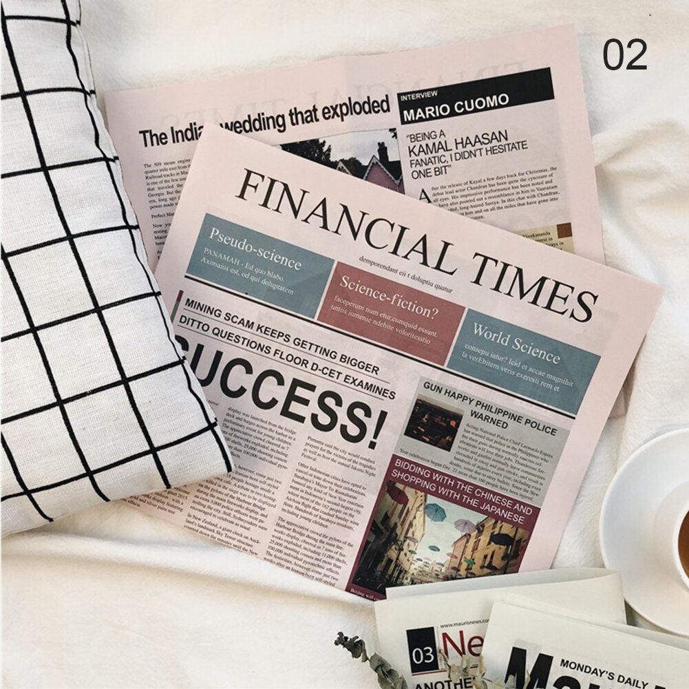 2Pcs INS Vintage Style Newspaper Photography Backg... – Grandado