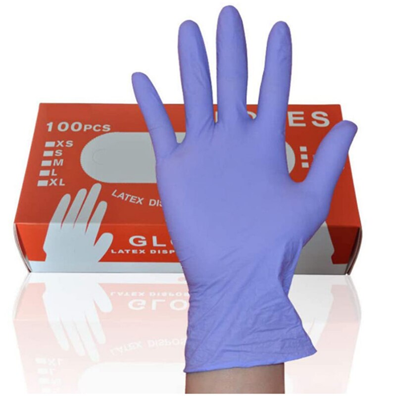 100Pcs/Pack Disposable Nitrile Gloves Waterproof E... – Grandado