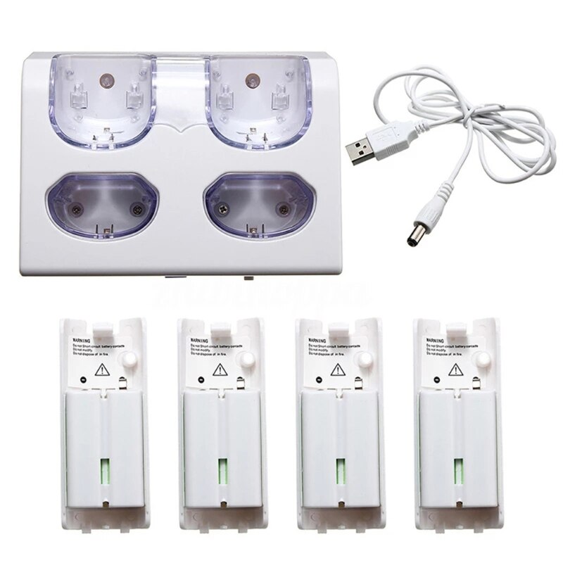 4 in 1 LED Remote Control Charging Dock Station + ... – Vicedeal